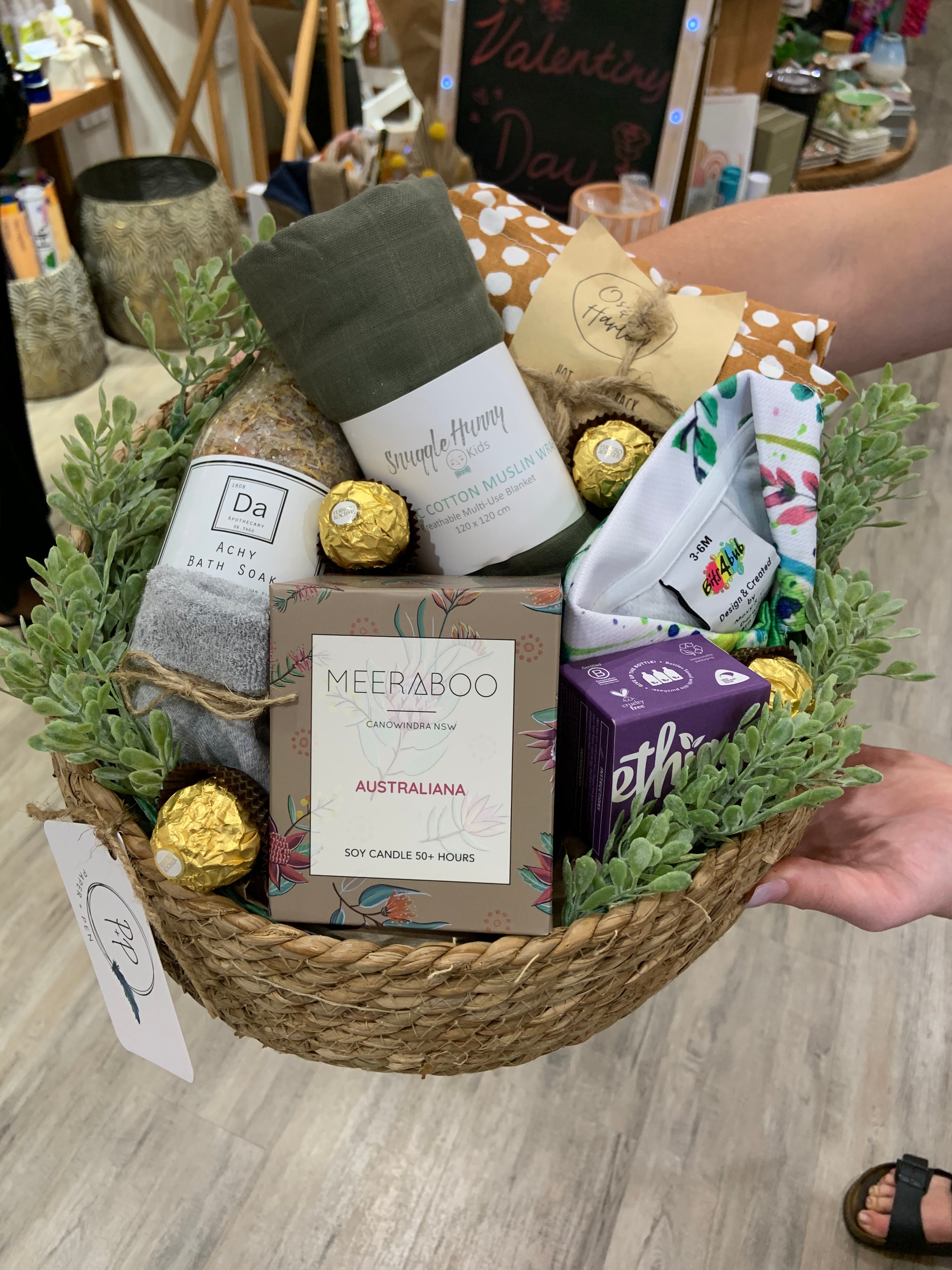 Baby Shower Gift Basket – Paper & Pen Darwin